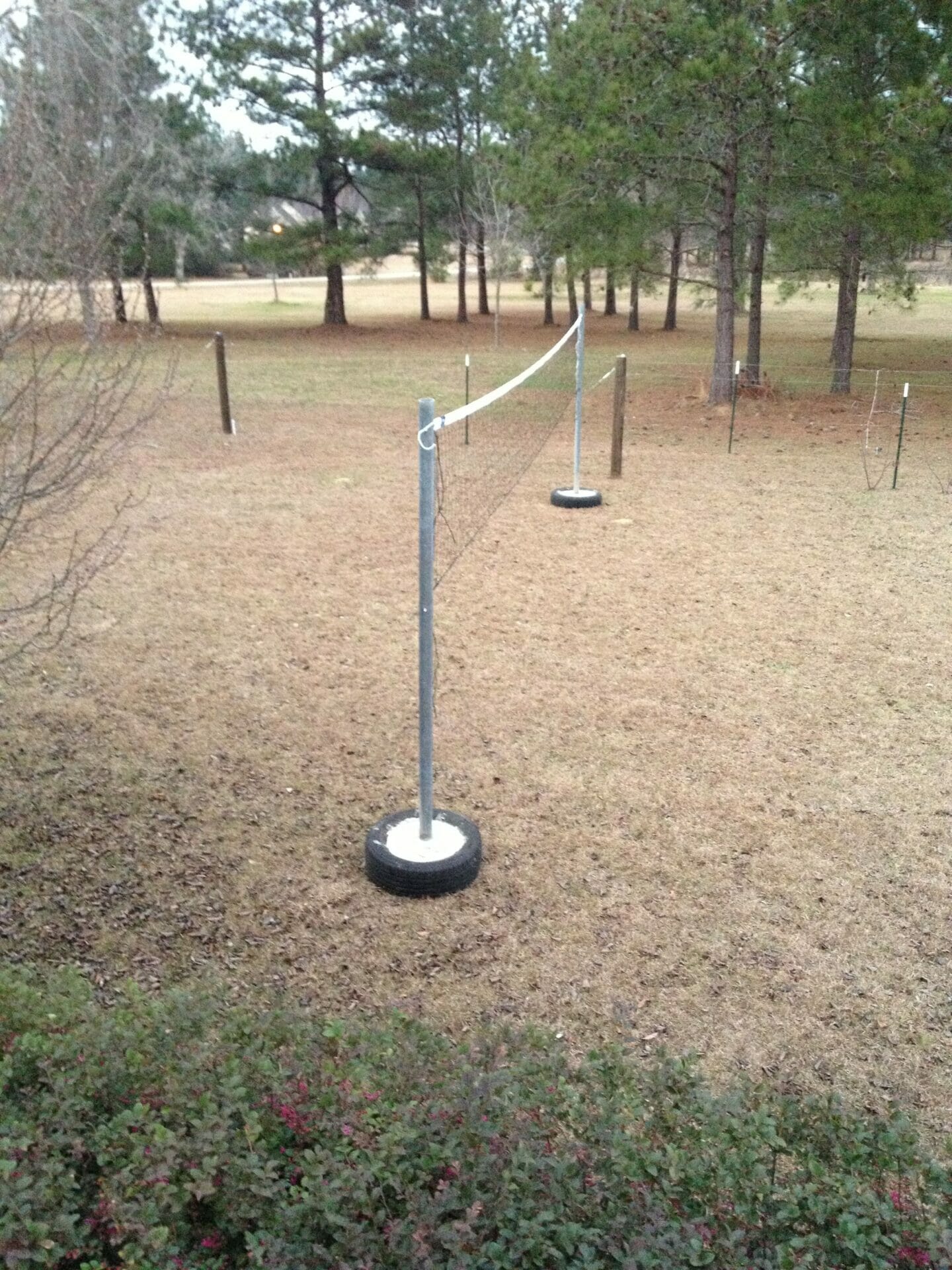 How To Make A Volleyball Net With Tires