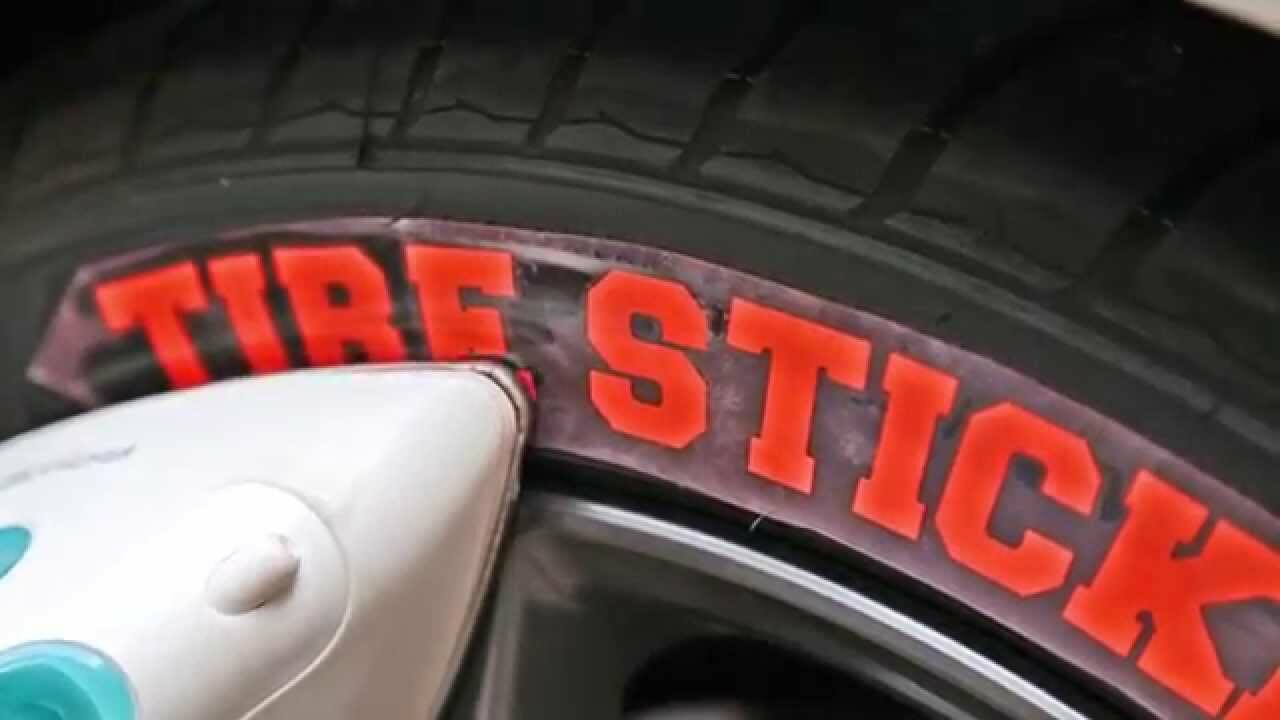 How To Put On Tire Stickers
